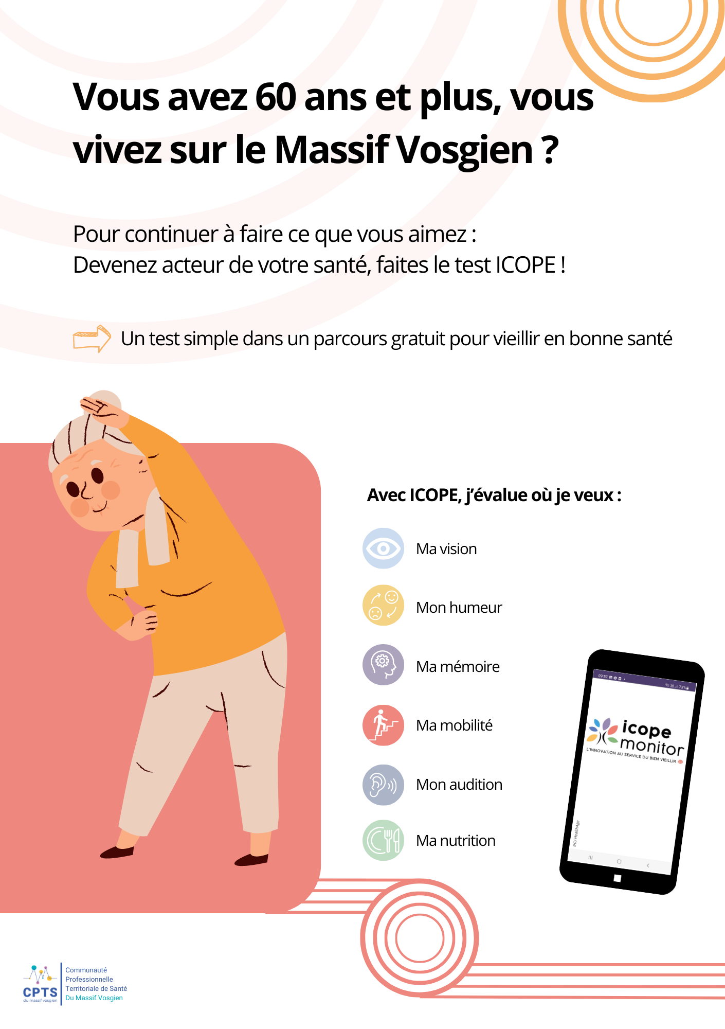 J'ai 60 ans et plus - CPTS du Massif Vosgien